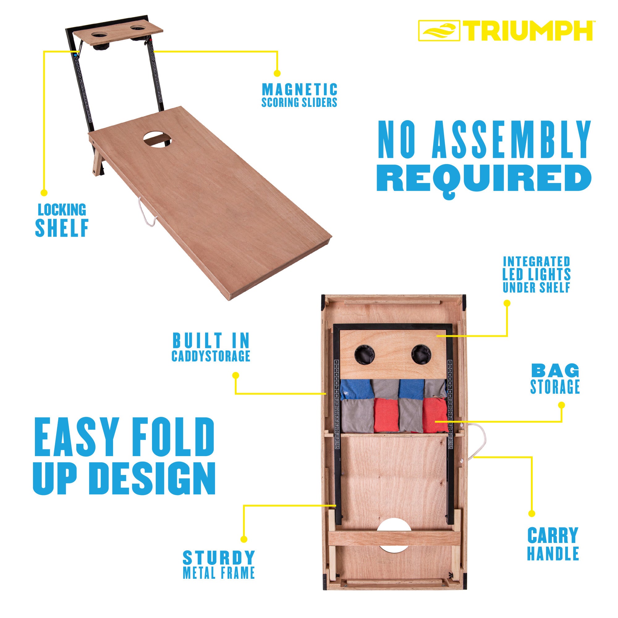 2x4 Integrated Cornhole Caddy | Escalade Sports