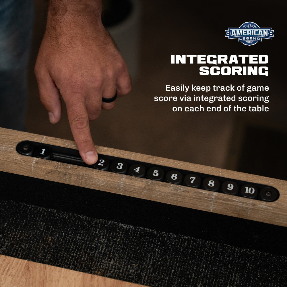 LED shuffleboard with Buffet Top | American Legend | Escalade Sports