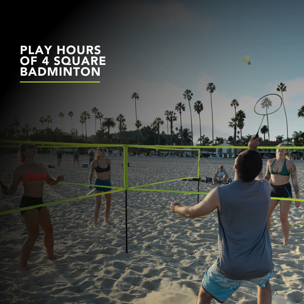 4 Square Volleyball Badminton Set Combo | Triumph | Escalade Sports