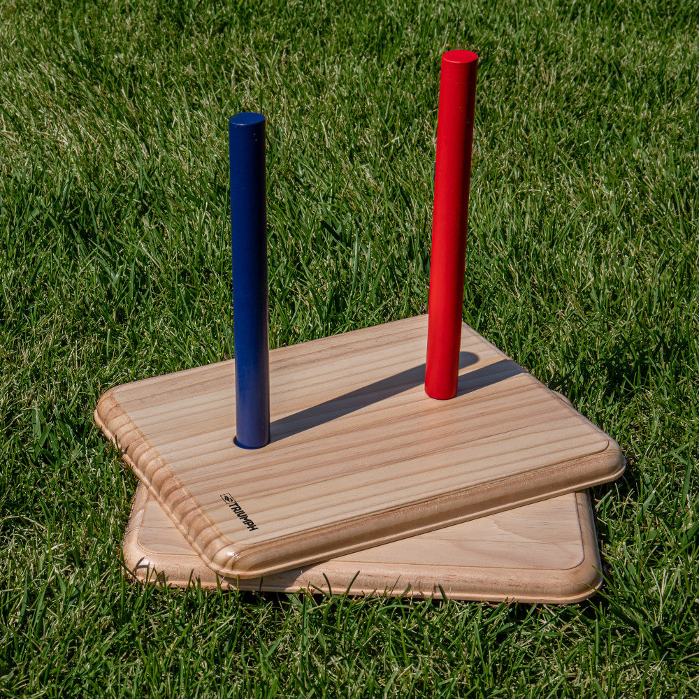 Wood Quoit Target Outdoor Lawn Game Set | Triumph | Escalade Sports