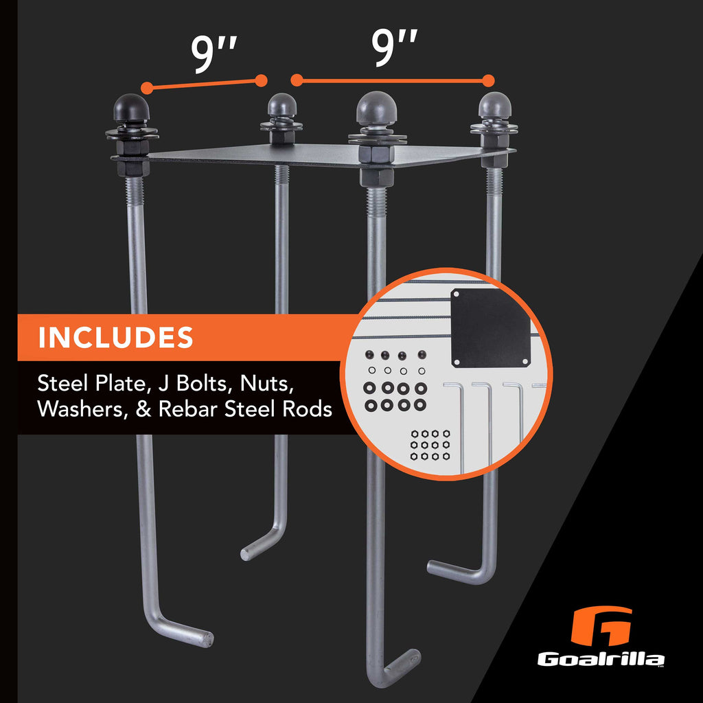 Goalrilla 9" Basketball Hoop Anchor Kit System | Escalade Sports